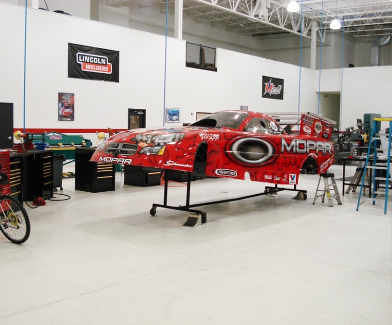 Racing Area Floor Coatings - UCoat It Epoxy Floor Coatings