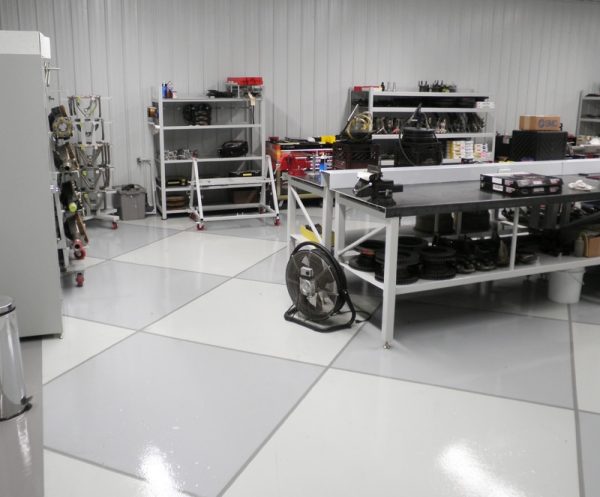 Racing Area Floor Coatings - UCoat It Epoxy Floor Coatings