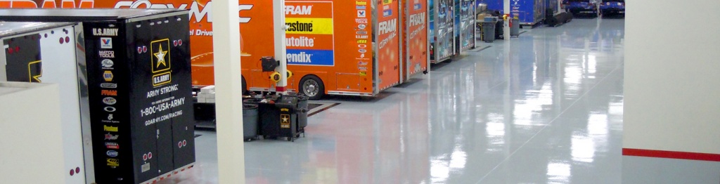 Racing Area Floor Coatings - UCoat It Epoxy Floor Coatings